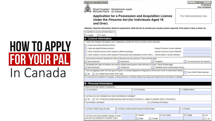 Get Your Firearm License (PAL/RPAL) - A Comprehensive Guide – Canadian ...